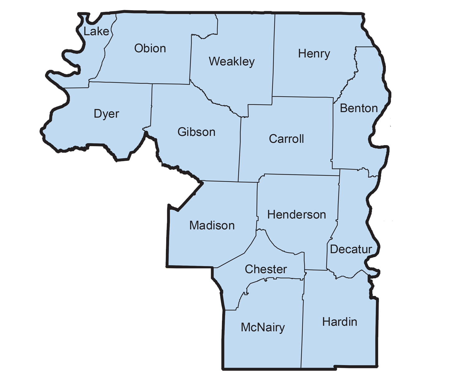 Tennessee Highway Patrol District Map
